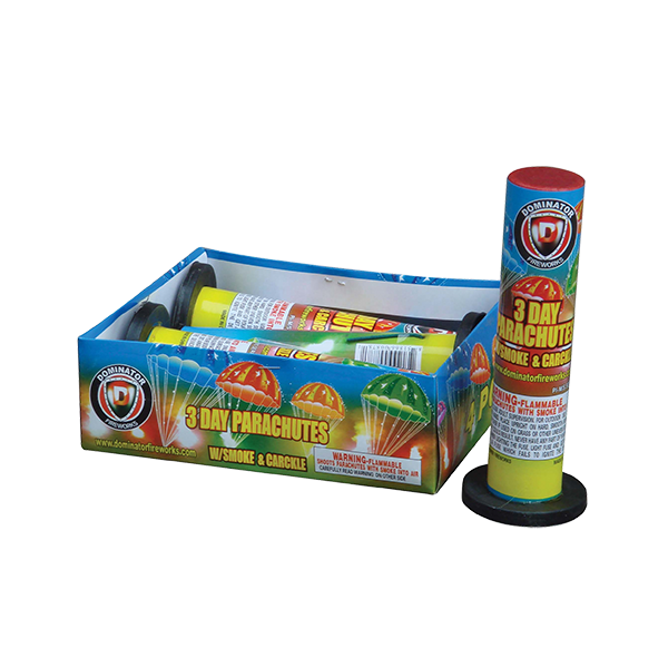 3 Day Parachute With Smoke - Item # BW-T5508 – Liberty Fireworks