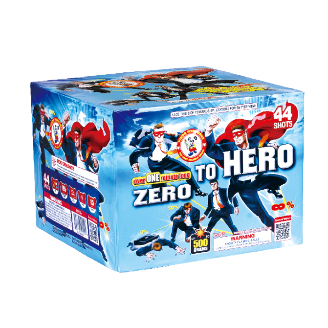 Zero to Hero 44'S - Item # P5515 – Liberty Fireworks