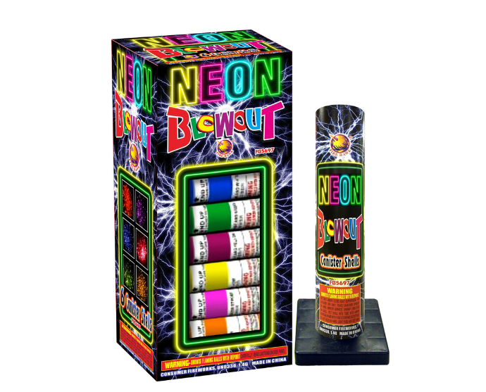 Neon Blowout 6'S - Item # FB5697 – Liberty Fireworks