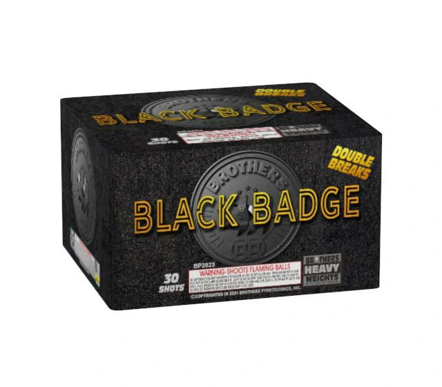 BLACK BADGE - Item # BP2823 – Liberty Fireworks