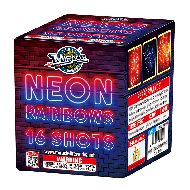 Neon Rainbows - Item # M651 – Liberty Fireworks