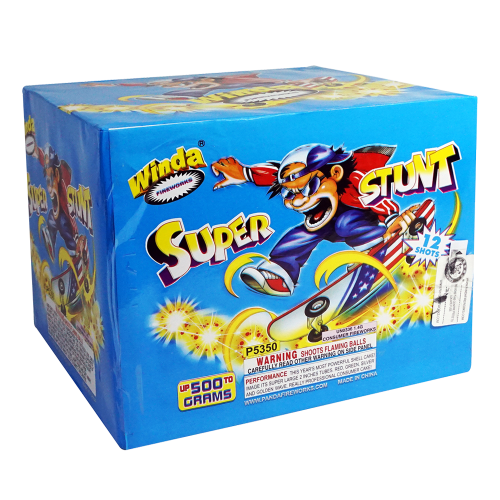 Super Stunt 12'S - Item # P5350 – Liberty Fireworks