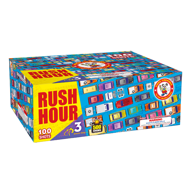 Rush Hour 100S - Item # P5547 – Liberty Fireworks