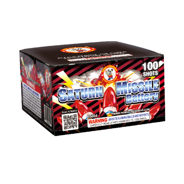 SATURN MISSILE BATTERY 100'S - Item # P5604 – Liberty Fireworks