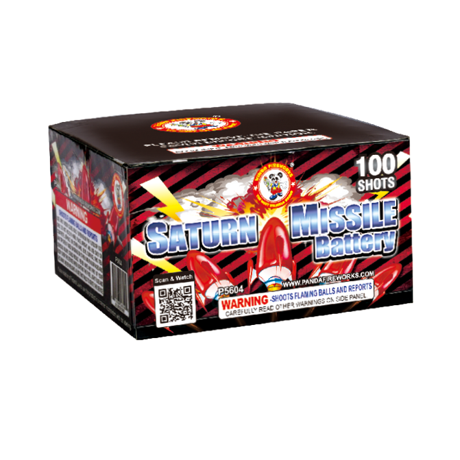 SATURN MISSILE BATTERY 100'S - Item # P5604 – Liberty Fireworks