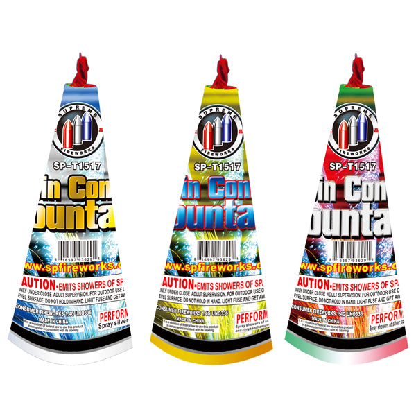 6IN CONIC FOUNTAIN - Item # SP-T1517 – Liberty Fireworks